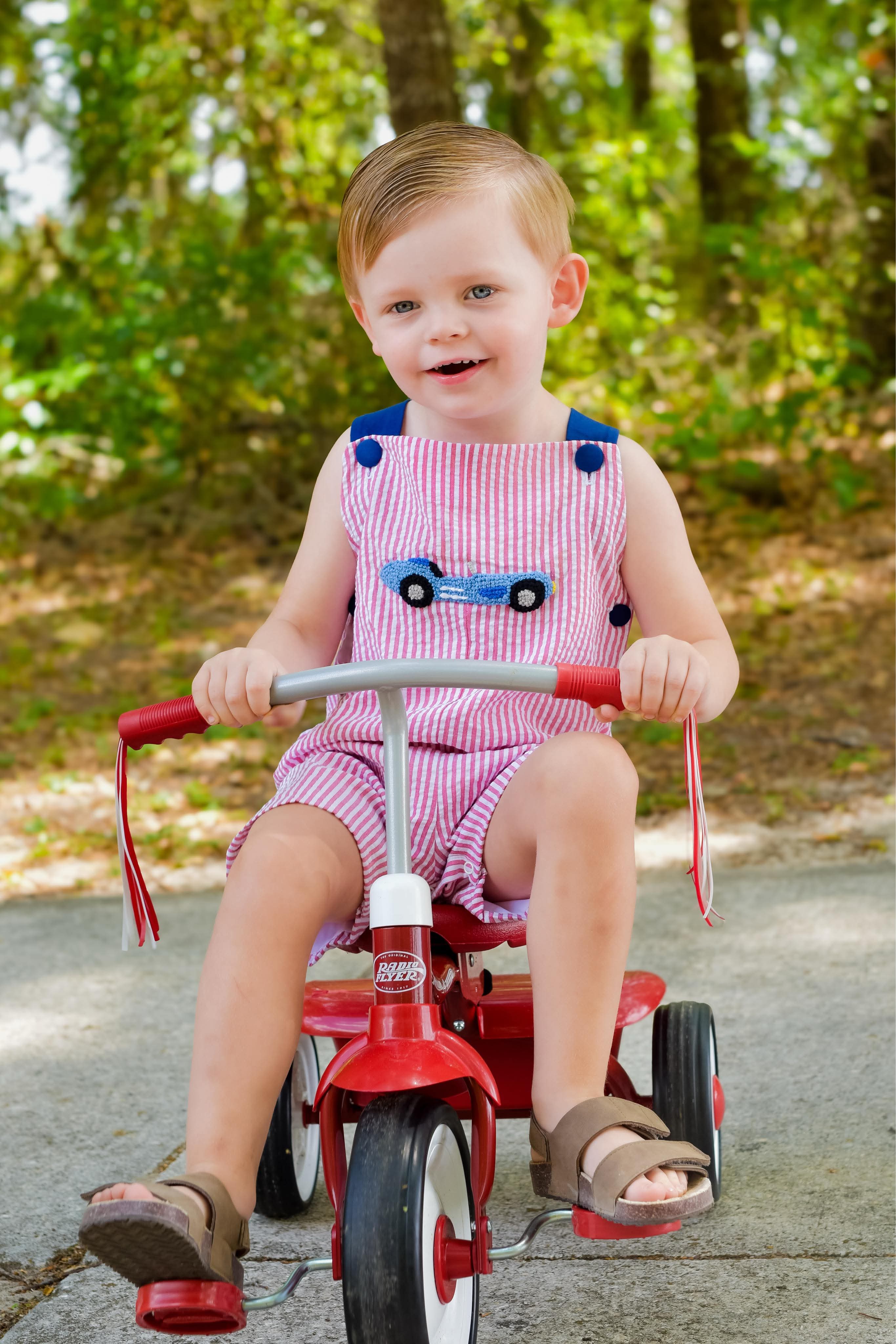 Vintage Car Seersucker Jon Jon – Southern Peach Smocks, LLC