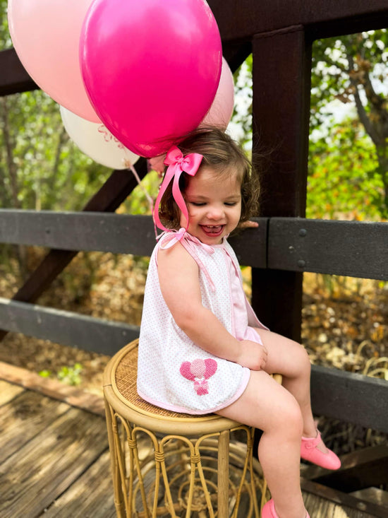 Girl’s French Knot Balloon Bubble – Southern Peach Smocks, LLC