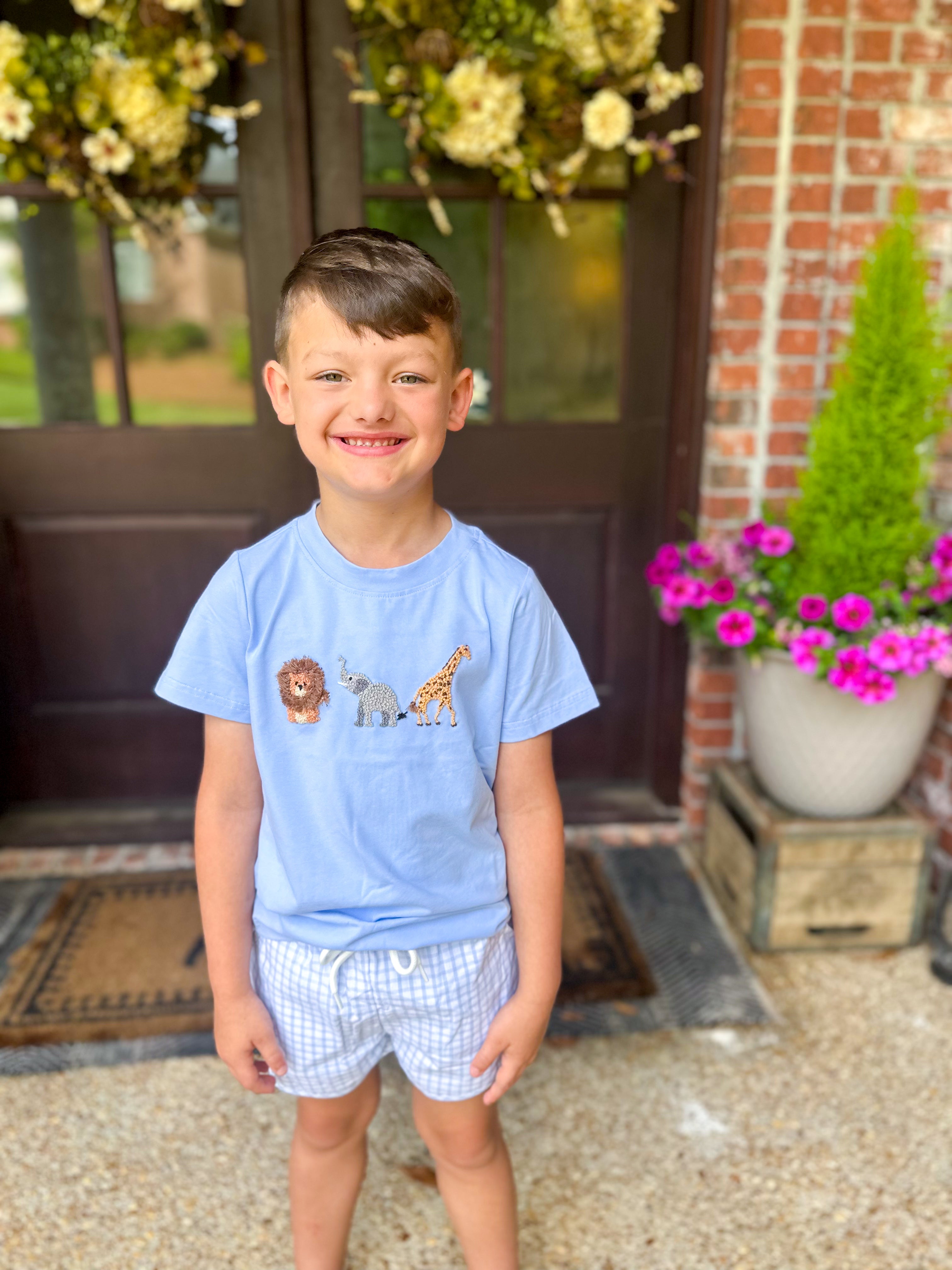 French Knot Zoo Short Set – Southern Peach Smocks, LLC